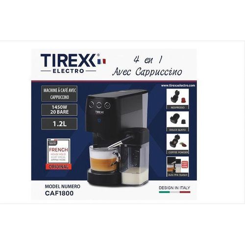 Machine à café 4 en 1 avec Cappuccino – Electro CAF1800 - Prix en ...