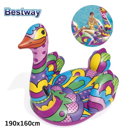 Bouée Bateau Gonflable Grand Modèle Canard pour Piscine 190 x 166cm ...