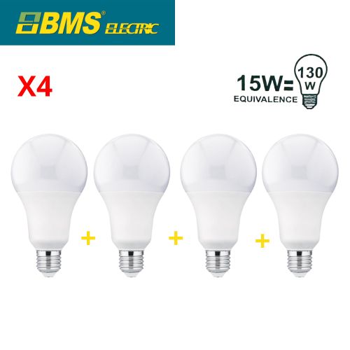 Pack 4 Lampes LED Ampoule 15W = 130W - 15000 Heures - Prix en Algérie ...